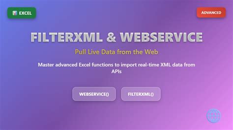 Excel Web Data Unleash Filterxml And Webservice For Live Api Integration