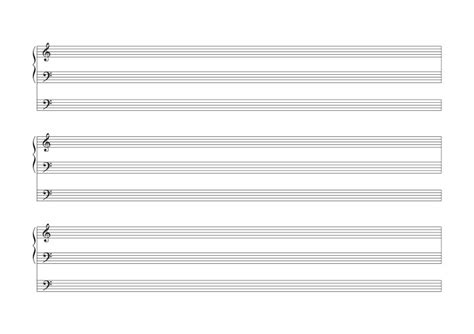 Blank Sheet Music Musical Notation Royalty Free Vector