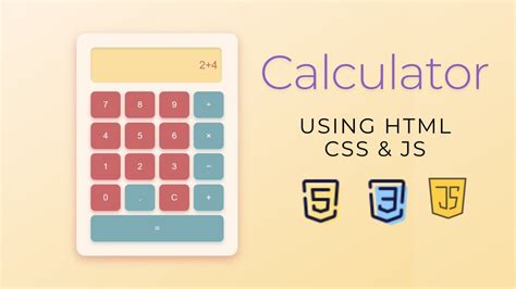 Build A Calculator Using Html Css And Javascript Full Coding Tutorial No Talking Youtube