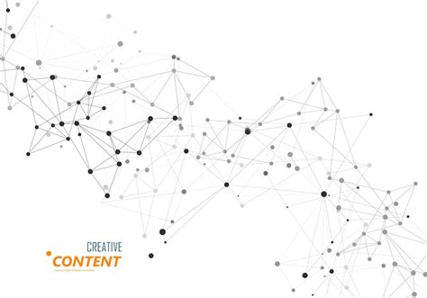 Premium Vector Abstract Connection Dots Lines Communication Science Technology Background