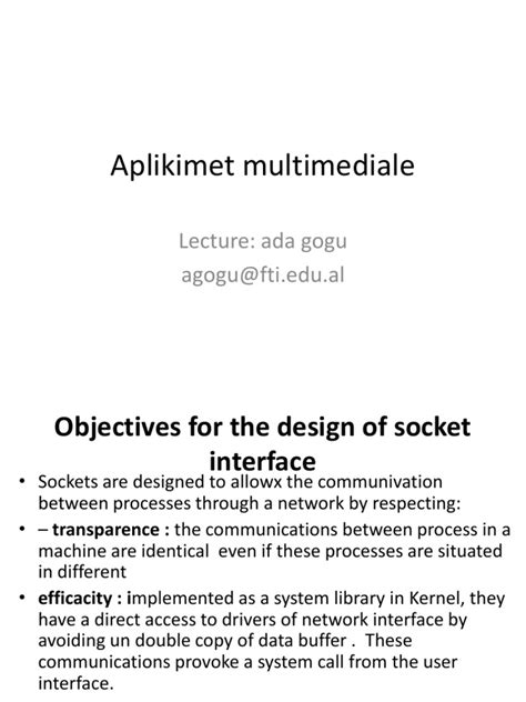Course 2 Client Socket Pdf Network Socket Data Transmission