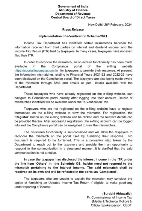 Implementation Of E Verification Scheme K Y India