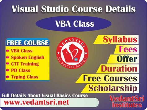 Visual Studio Course Details Fees Duration Scope Syllabus Admission