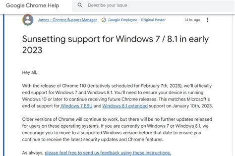 谷歌 Chrome 将于 2023 年 2 月停止支持 Windows 7 8 1 Heapdump性能社区