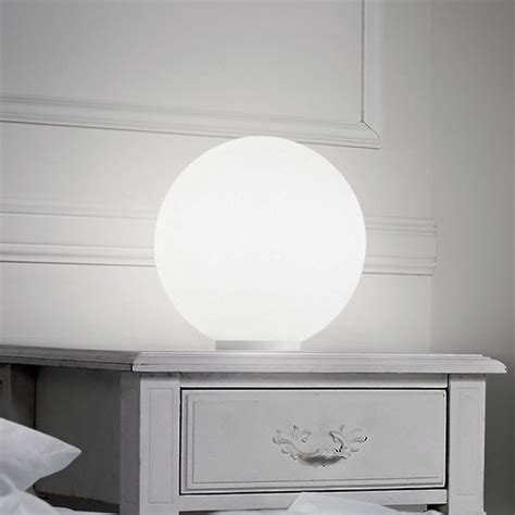 Ideal Lux Table Lamp Mapa Ø 20 Cm Opal Glass Ball E27 Uk