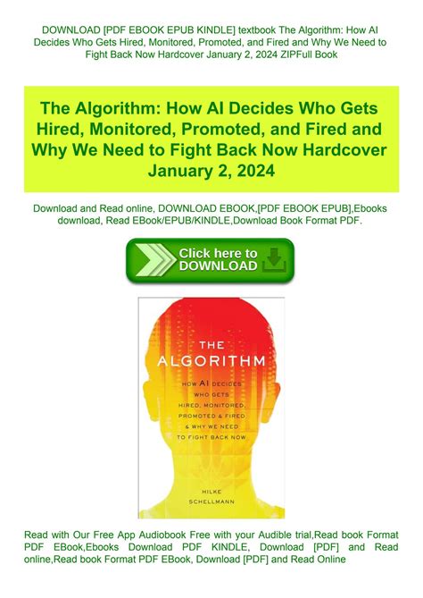 Textbook The Algorithm How Ai Decides Who Gets Hired Monitored Promoted