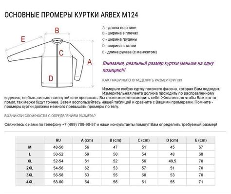Как выбрать размер куртки в интернет магазине