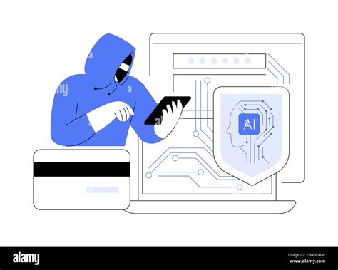 Ai Driven Fraud Prevention Abstract Concept Vector Illustration Stock