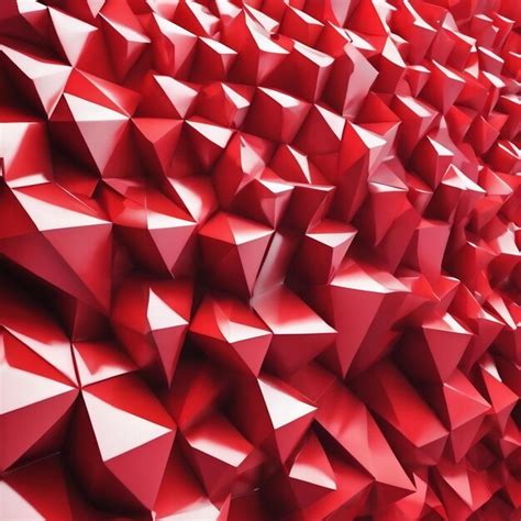 Premium Photo 3d Rendering Triangle Geometric Shape Red Color Abstract Background