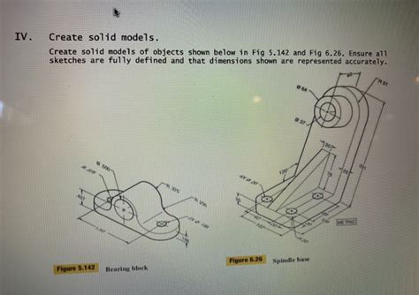 Solved Create Solid Models Of Objects Shown Below And Chegg