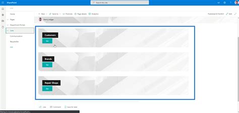 Adding SharePoint List Navigation Master Data Skills AI