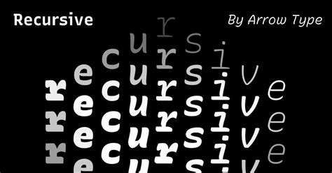 recursive a highly flexible new variable font r planetemacs