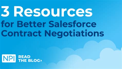 3 Resources For Better Salesforce Contract Negotiations
