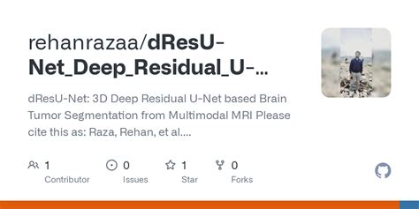 github rehanrazaa dresu net deep residual u net brain tumor