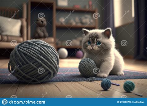 Kitty Hacking Away At Computer Breaking Cyber Security Systems And Infiltrating Networks Stock