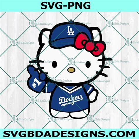 Hello Kitty Los Angeles Dodgers Svg La Dodgers Svg