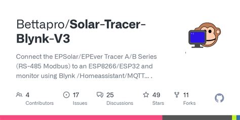 Solar Tracer Blynk V3 Docs Esp8266 Max485 Epever Rj45 Md At V3 X X