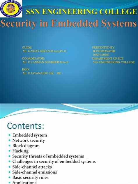 Embedded Systems Security Overview Pdf Embedded System Cryptography