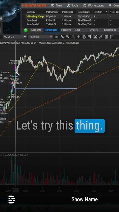 ninjascript 2 sma engulfing bar strategy part 2 youtube
