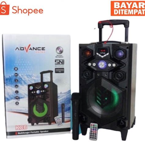 Jual Speaker Bluetooth Advance K8B Speaker PA Hi Fi Portable Berkualitas Suara JOSS Luar PULAU