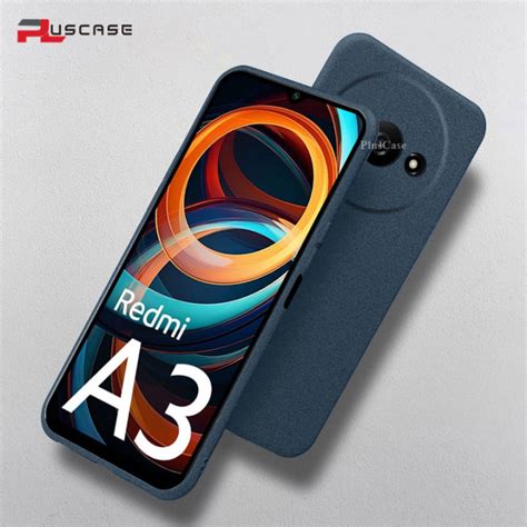 Pluscase For Xiaomi Redmi A3 Soft Ultra Thin Matte Sandstone Case