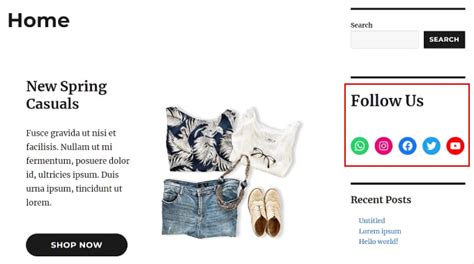 How To Add Social Media Icons In Your WordPress Sidebar Utibe Inyang