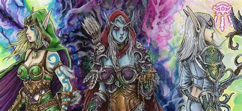 Windrunner Sisters Coloration By Sarahpilz Sylvanas Windrunner