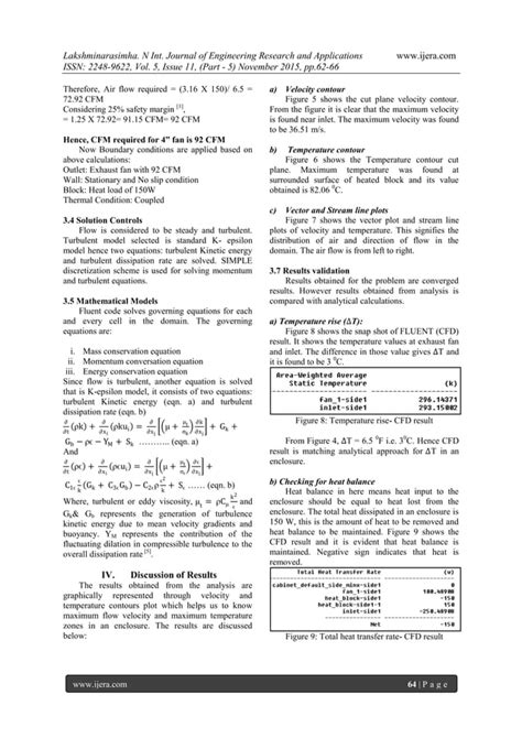 Numerical Investigation Of Forced Convection Cooling Of Electrical Enclosure Using CFD PDF