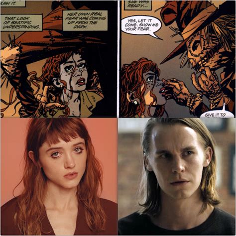 Natalia Dyer As Becky Albright And Rhys Wakefield As Scarecrow James Gunn Batman Universe