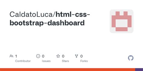 GitHub CaldatoLuca Html Css Bootstrap Dashboard