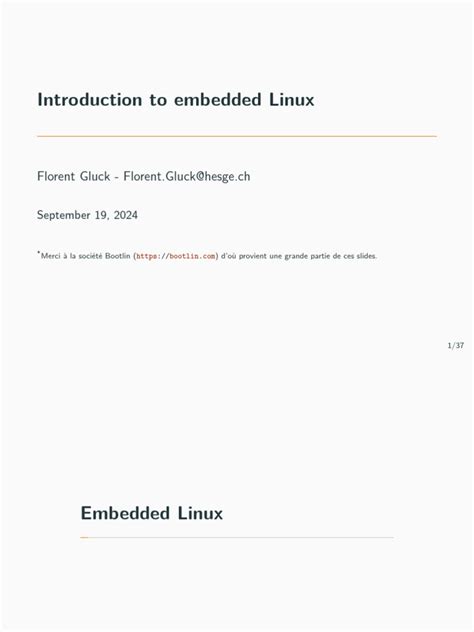 01 introduction to embedded linux pdf kernel operating system linux