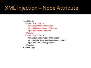Xml Xpath Injections Ppt