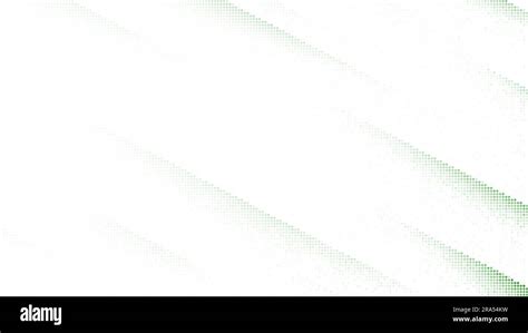 Abstract Green Halftone Gradient Line Shape Patterns On White With Copy Space Dotted Background
