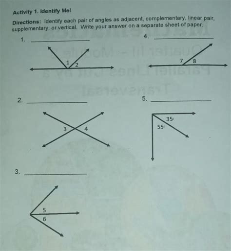 Pairs Of Angles Worksheet Answers Pro Worksheet