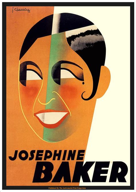 Snowgooseandlily Josephine Baker Famous French Entertainer Art Deco