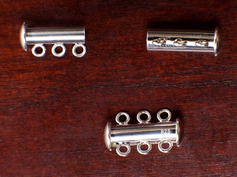 3 Loop Magnetic Slide Bar Clasp 18mm 21mm 925 Sterling Etsy