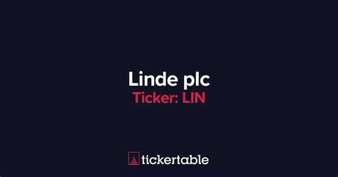 What Does Linde Plc Do