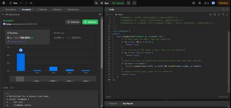 Resolved Same Tree Problem On Leetcode Sanjay J Posted On The Topic Linkedin