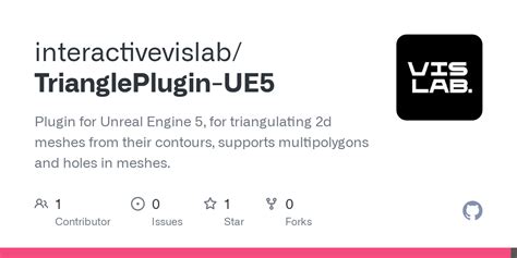 GitHub Interactivevislab TrianglePlugin UE Plugin For Unreal Engine For Triangulating D