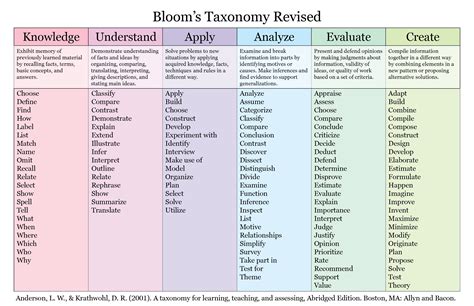 Blooms Revised Taxonomy 58 Photo