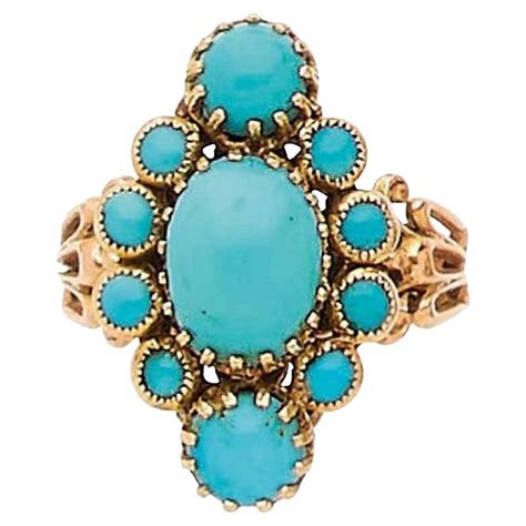 Turquoise Gold Ring For Sale At 1stdibs