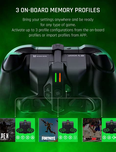 Bigbig Won Armor X Pro Wireless Controller Paddles Back Button Rear Game Paddle Attachment For