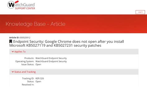 Windows11：6月パッチ「kb5027231」とwatchguard Cisco Secure Endpointの組み合わせでもchromeが起動しなくなる不具合が発生、対処方法あり