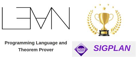 Lean Won The Sigplan Programming Languages Software Award 2025 Dev