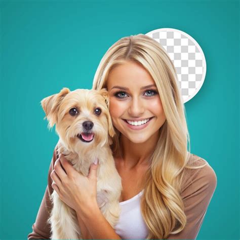 Premium Psd Beautiful Girl With Dog