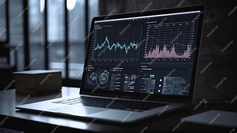 premium photo generative ai a laptop computer and a dashboard for