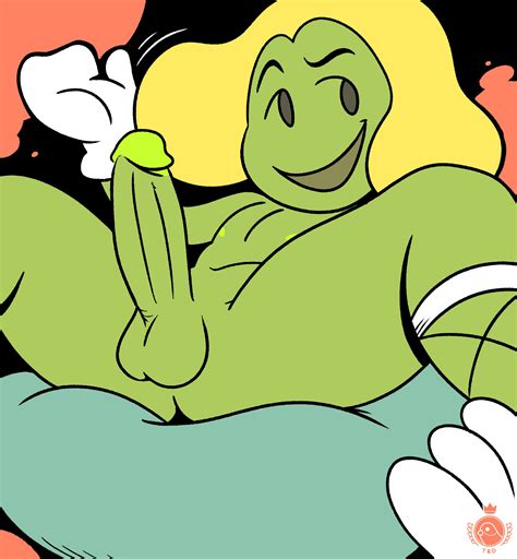 Rule 34 1boy Beanish Blonde Hair Erect Penis Erection Femboy Green