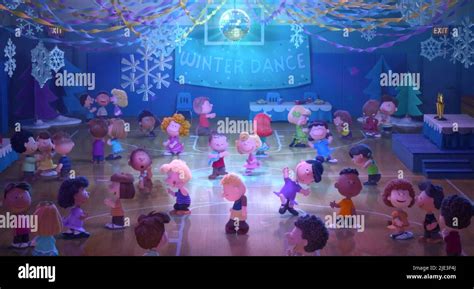 School Dance Snoopy And Charlie Brown The Peanuts Movie 2015 Stock