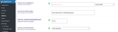 taking online card payments for taxi journeys with paypal cabgrid