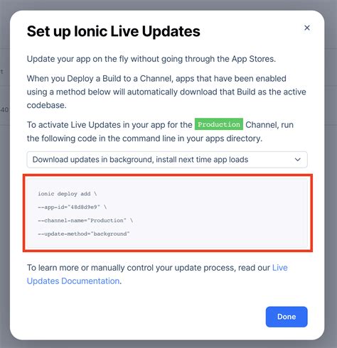 Live Updates Appflow